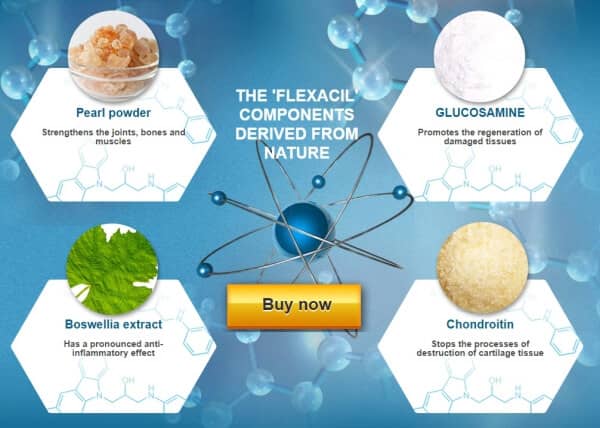 Flexacil Ultra capsules eliminates pain in joints | Price